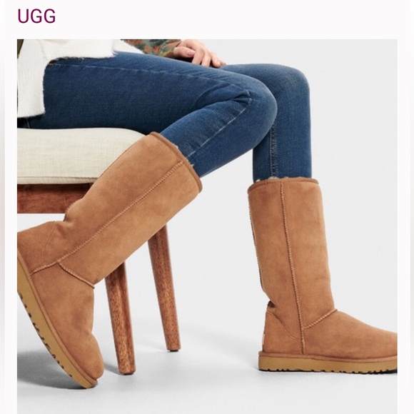 UGG | Shoes | Ugg Classic Tall Shearling Chestnut Size 9 | Poshmark